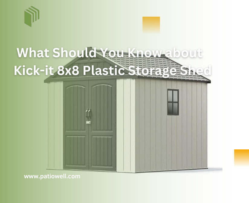 Patiowell Kick-it 8x8 Plastic Storage Shed Review&Test