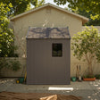 8x6 Plastic Storage Shed with Floor | Patiowell