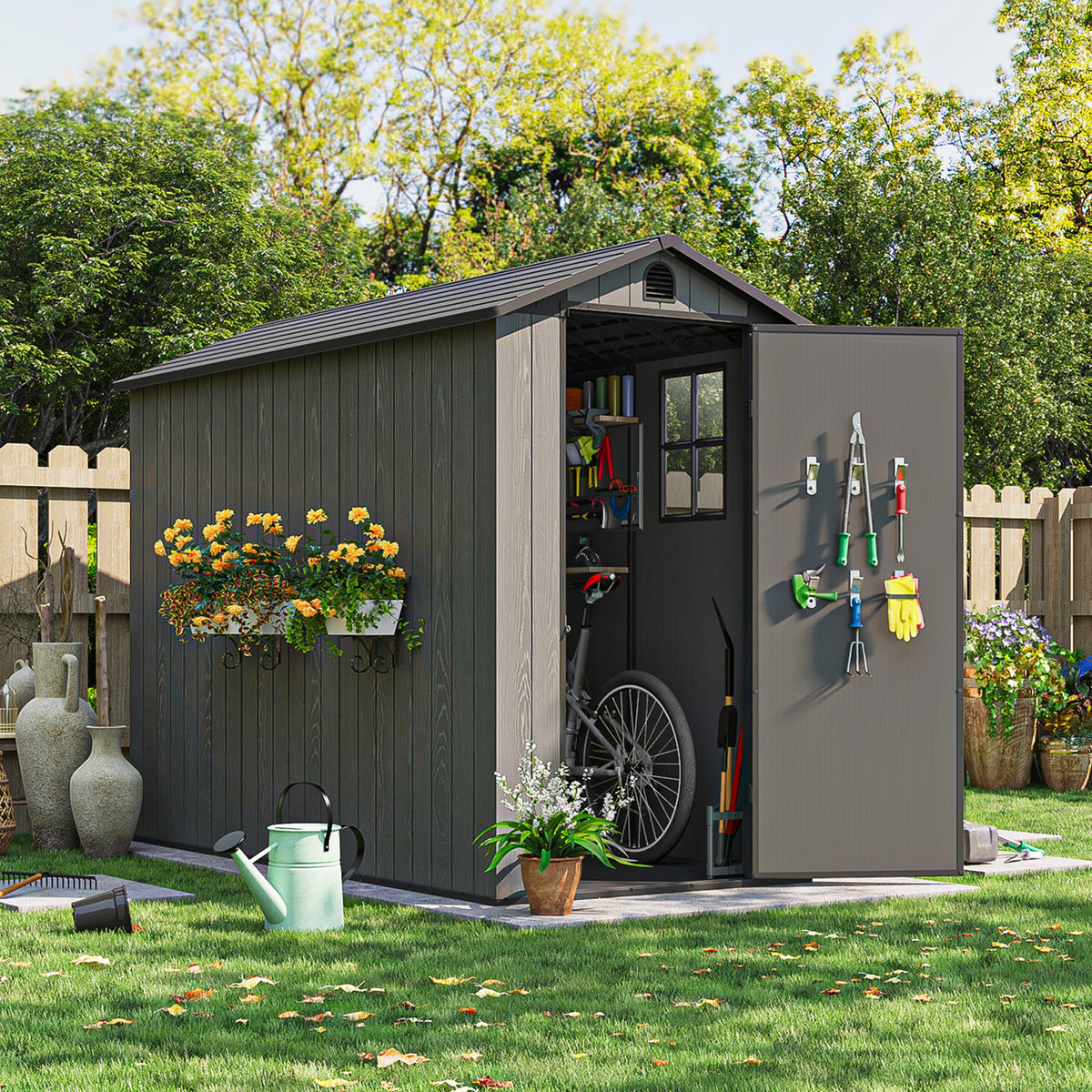 Plastic Outdoor Storage Sheds Resin Sheds | Patiowell
